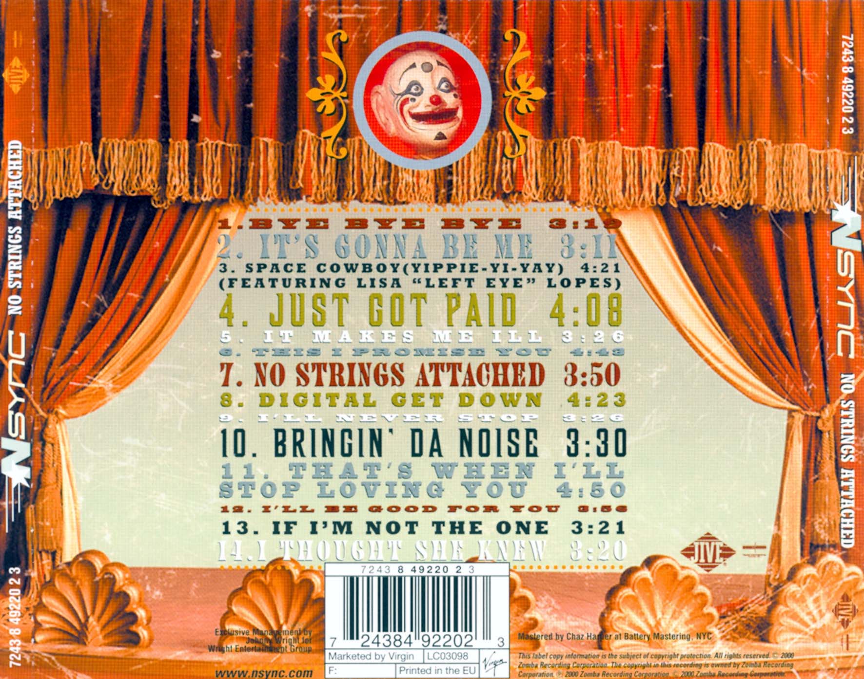 Nsync No String Attached : Back | CD Covers | Cover Century | Over 1. ...